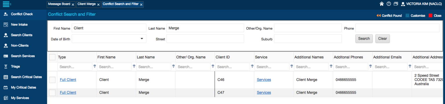 Merge Client – CLCs Australia