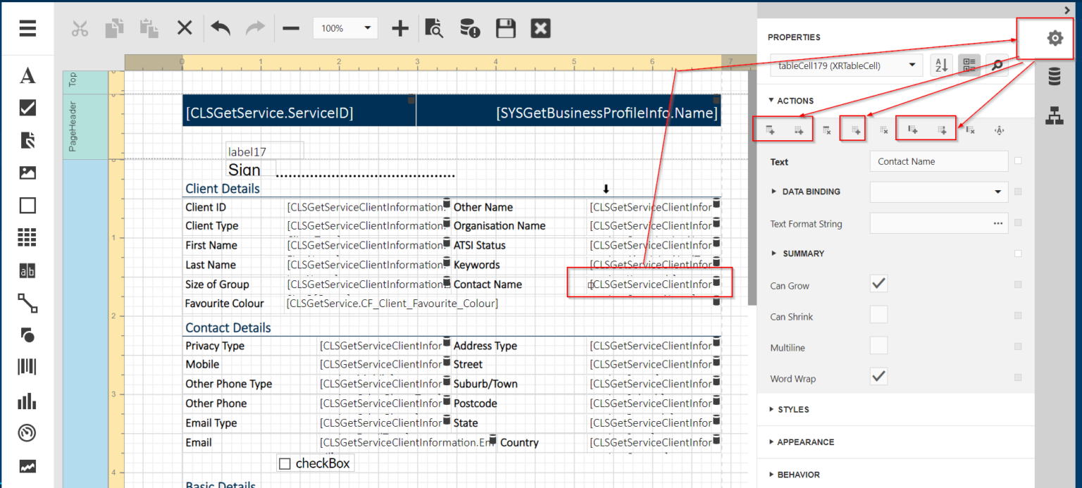Printout Template basics Adding Modifying and Removing Standard Fields ...