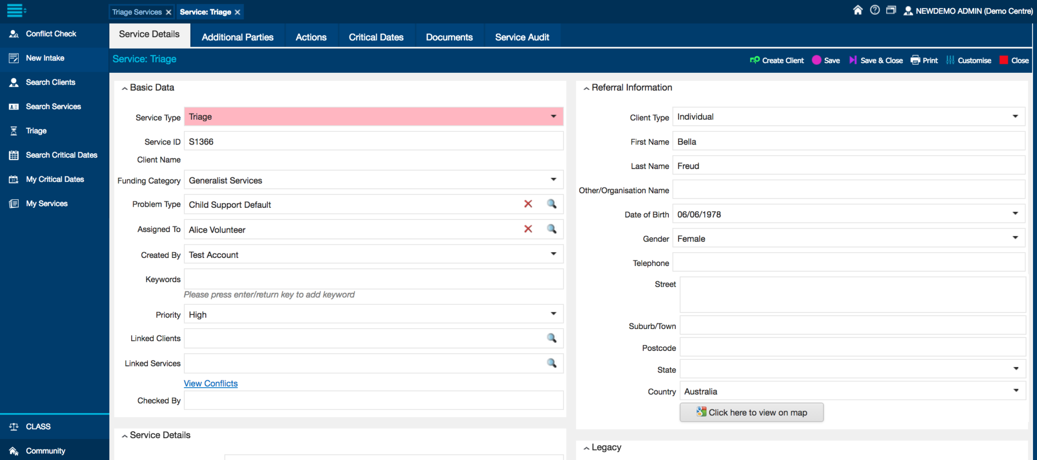 Reviewing the Triage List – CLCs Australia