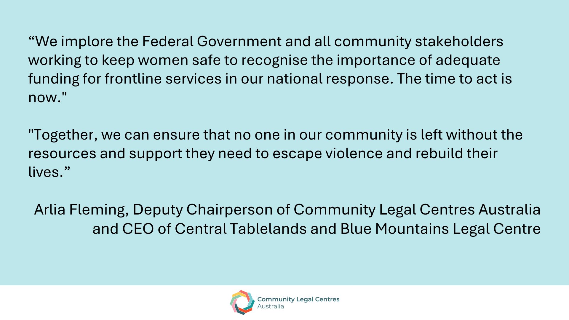 Media release: Taking gendered violence seriously means funding services that keep women safe ...